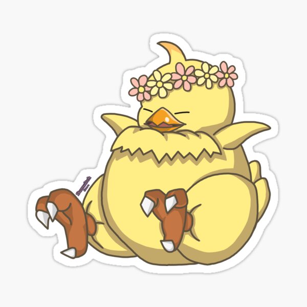 "Spring Fat Chocobo" Sticker for Sale by BunwitchStore | Redbubble