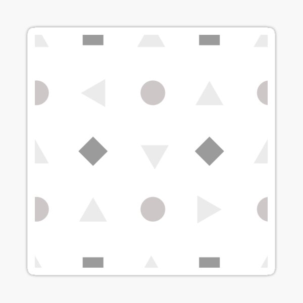 "Basic shapes" Sticker for Sale by stecra | Redbubble
