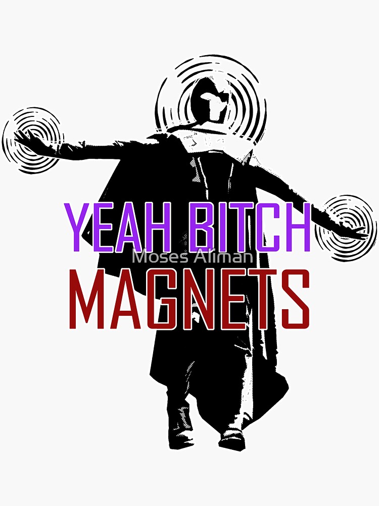 "YEAH B****H MAGNETS" Sticker for Sale by moali | Redbubble