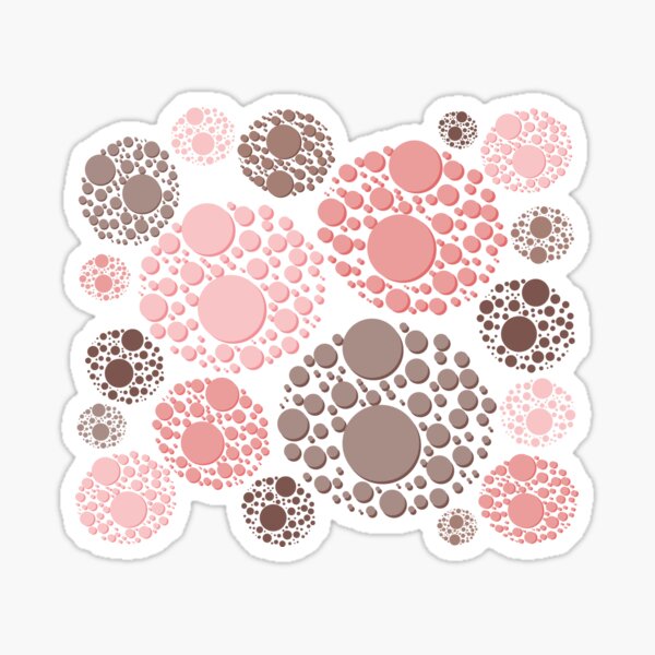 "Dots pattern aesthetic minimalistic color palette" Sticker for Sale by ...