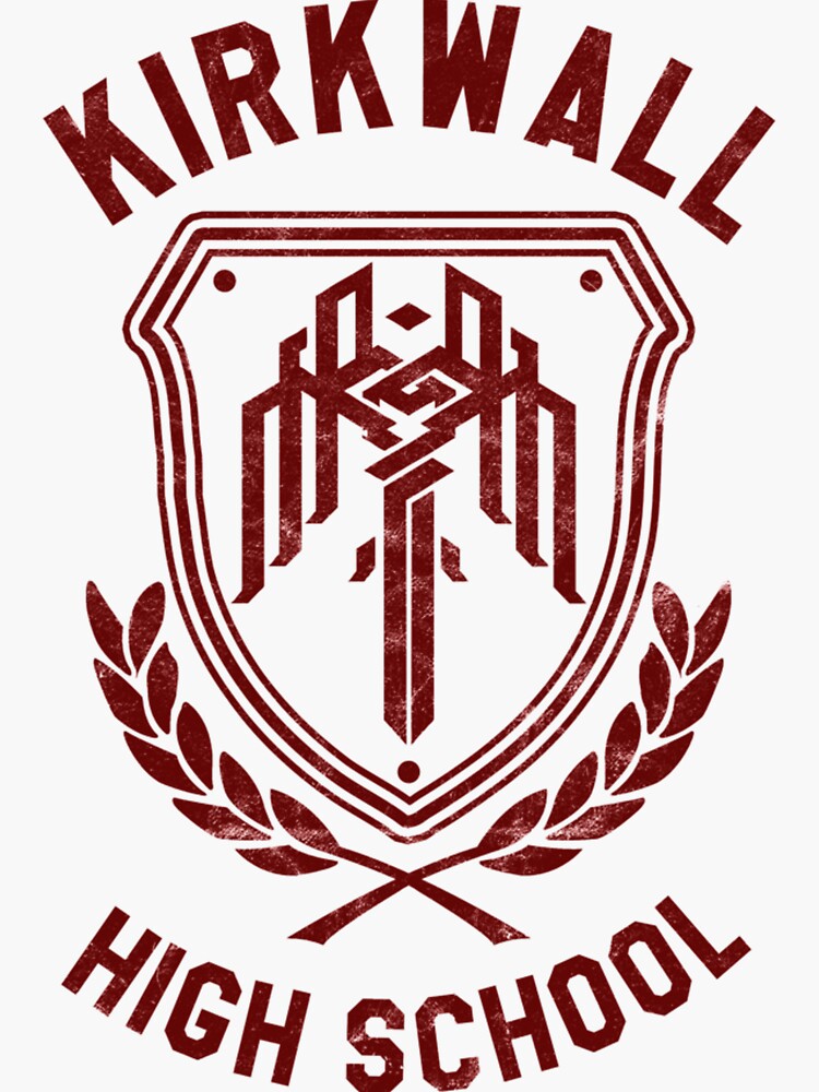 "Kirkwall High School | Dragon Age 2 High School Style Crest Essential ...