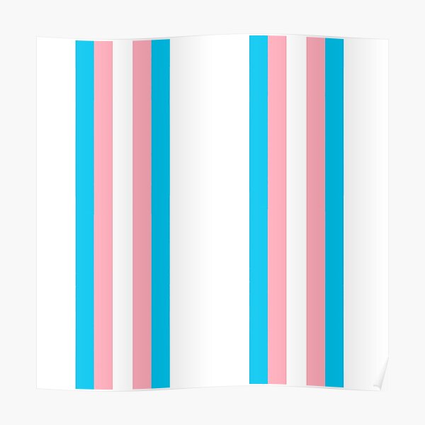 "Vertically Trans" Poster by TooCoolUnicorn | Redbubble