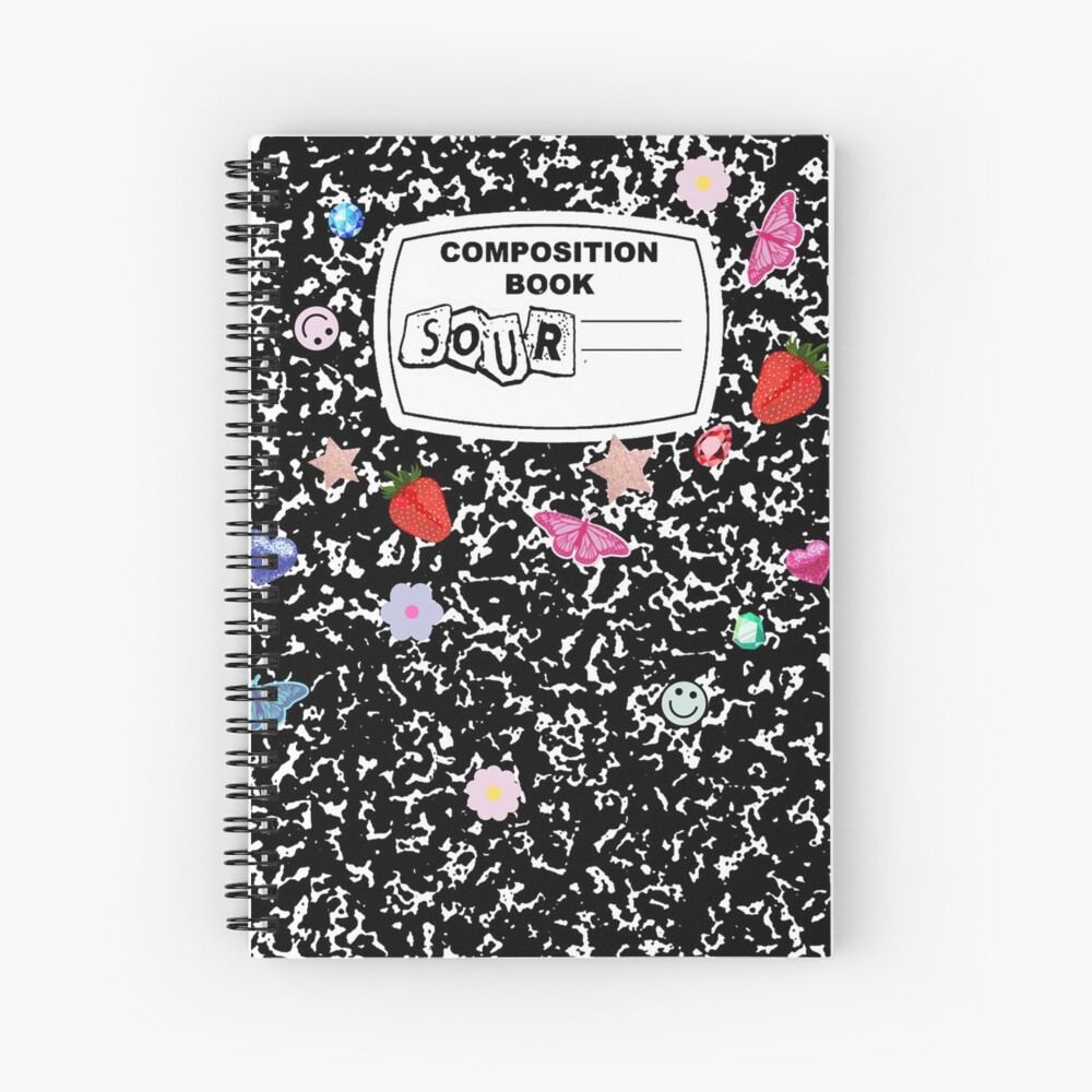 "Olivia Rodrigo Sour Composition Book" Spiral Notebook for Sale by ...