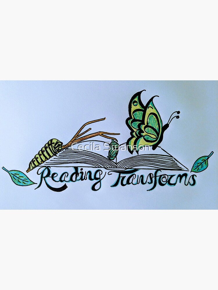 "Reading Transforms" Sticker for Sale by CecilaAdamson | Redbubble