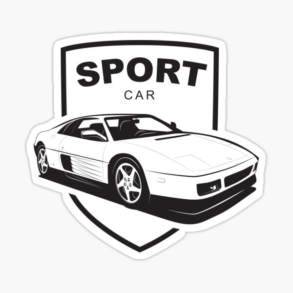 "Supercar. Sport car. " Sticker for Sale by SolarDesign | Redbubble