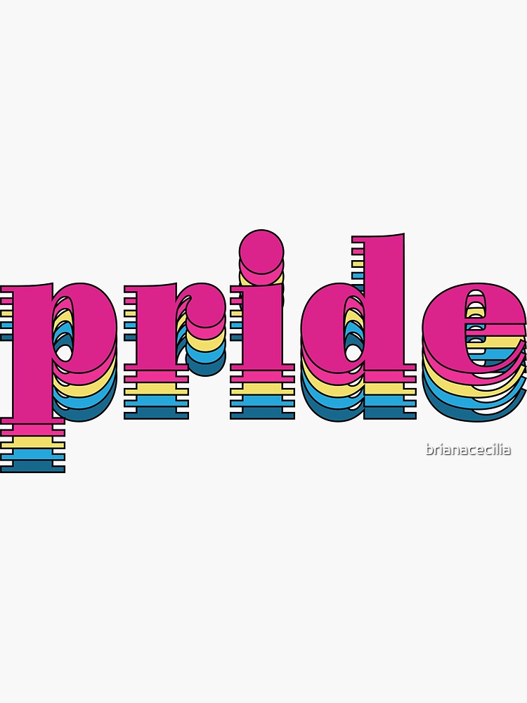"Pride (Pan Flag)" Sticker by brianacecilia | Redbubble