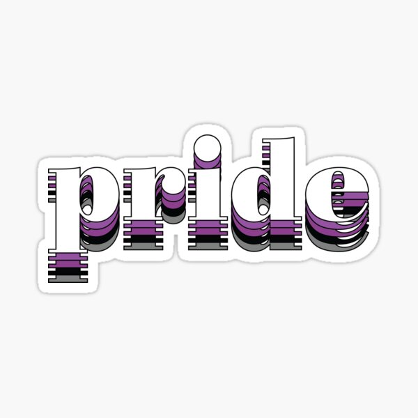 "Pride (Ace Flag)" Sticker for Sale by brianacecilia | Redbubble