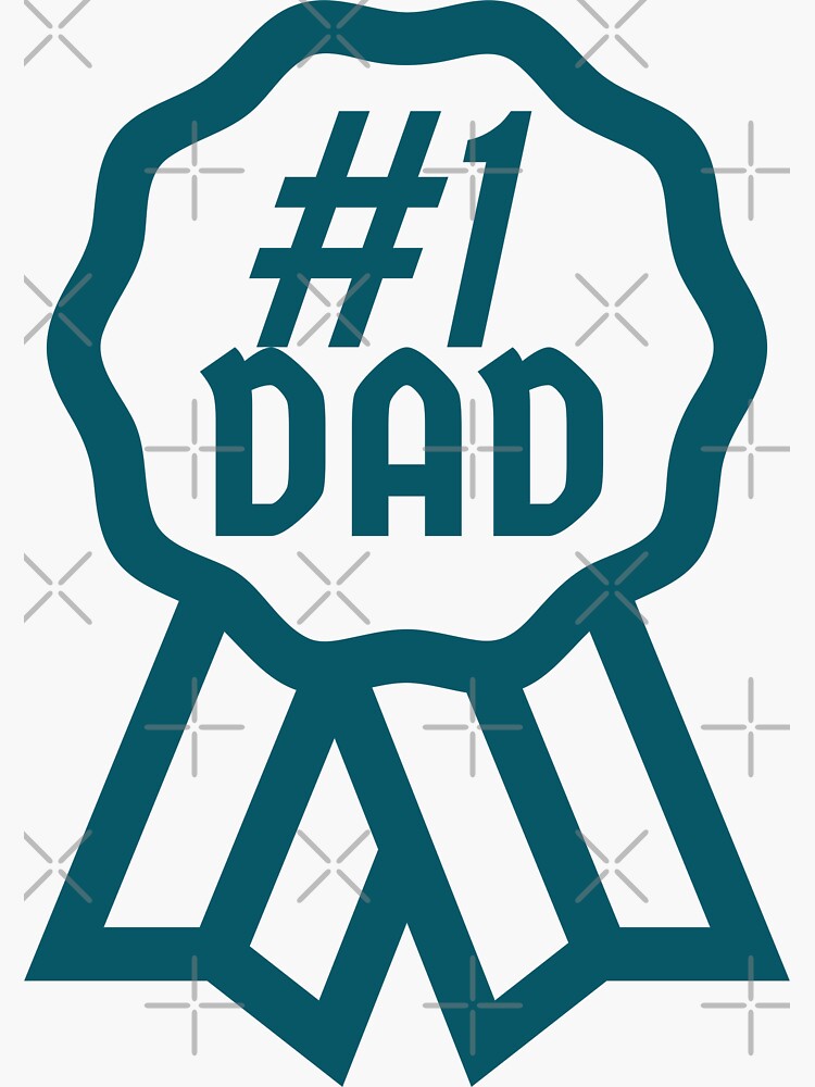 "Number 1 DAD" Sticker for Sale by lukehannam98 | Redbubble