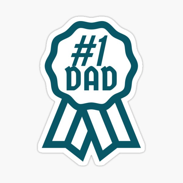 "Number 1 DAD" Sticker for Sale by lukehannam98 | Redbubble