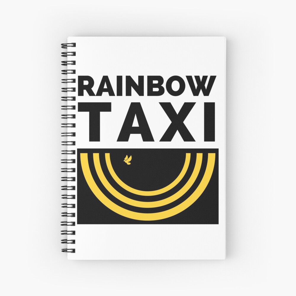 "Rainbow Taxi Logo v1 KDrama Taxi Driver 모범택시" Spiral Notebook by ...