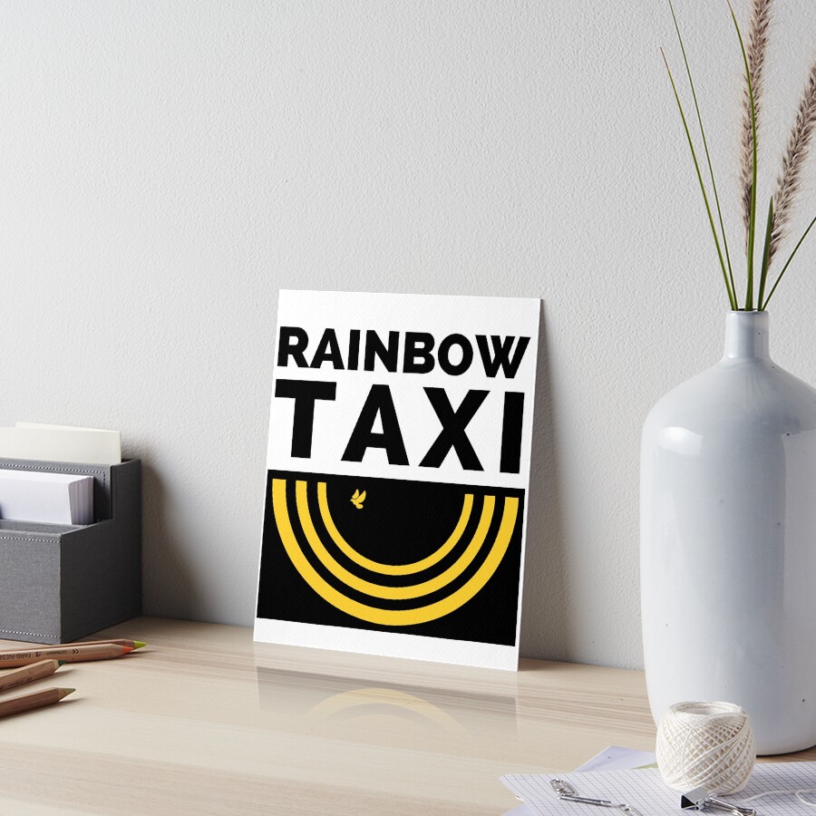 "Rainbow Taxi Logo v1 KDrama Taxi Driver 모범택시" Art Board Print by ...