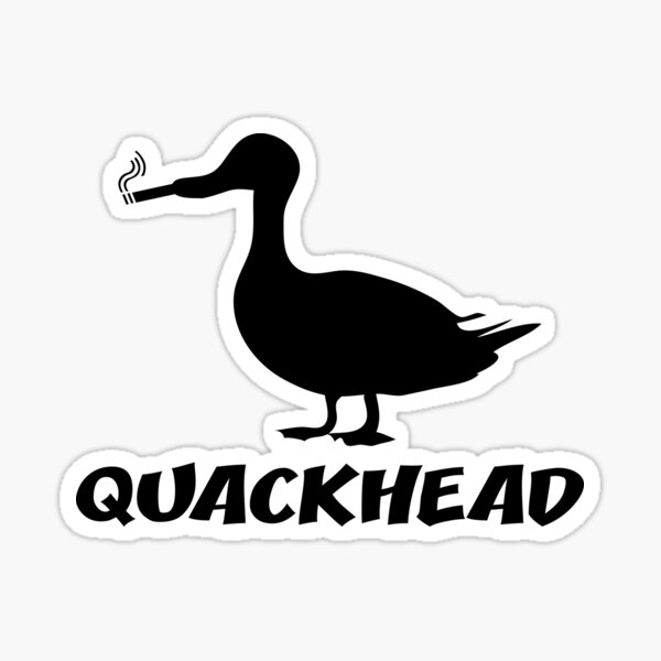"QUACKHEAD" Sticker for Sale by limitlezz | Redbubble