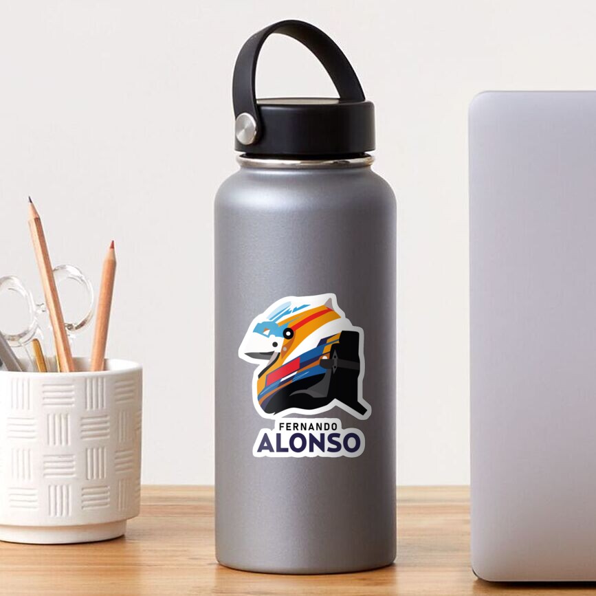 "Fernando Alonso #14 Vector " Sticker for Sale by Tooned | Redbubble