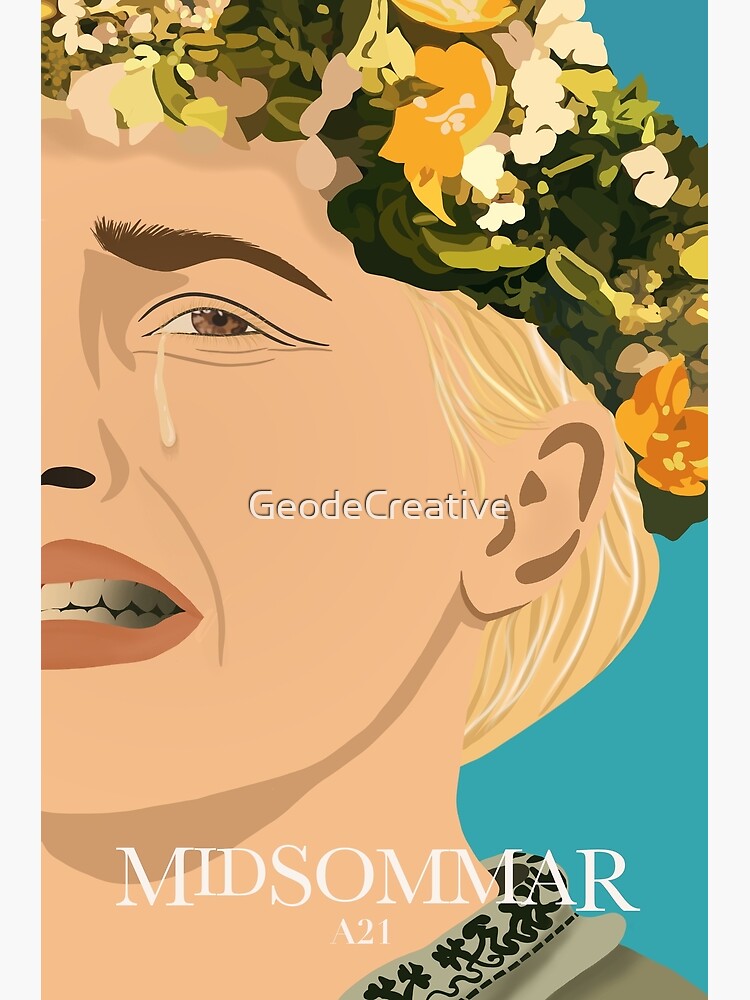 "Midsommer Movie Poster Illustration " Poster by GeodeCreative | Redbubble