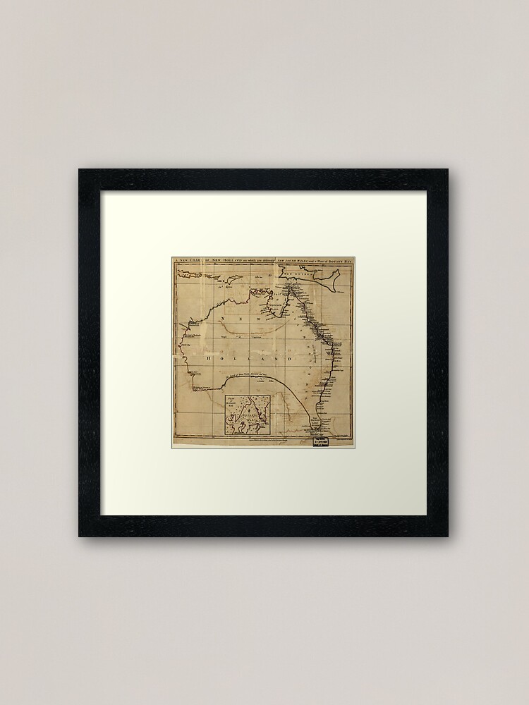 "Vintage Map of Australia (1700s)" Framed Art Print for Sale by ...