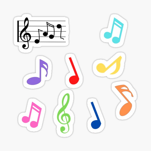 "Music Notes and Symbols Stickers in color | Sticker Pack" Sticker by ...