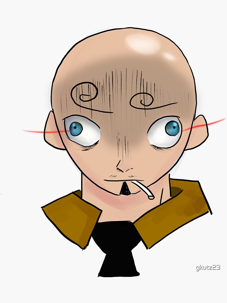 "Bald Sanji " Sticker for Sale by gkutz23 | Redbubble