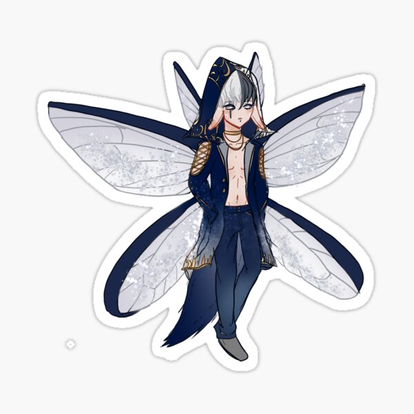 "Pixie goth boy" Sticker by Kouanto | Redbubble