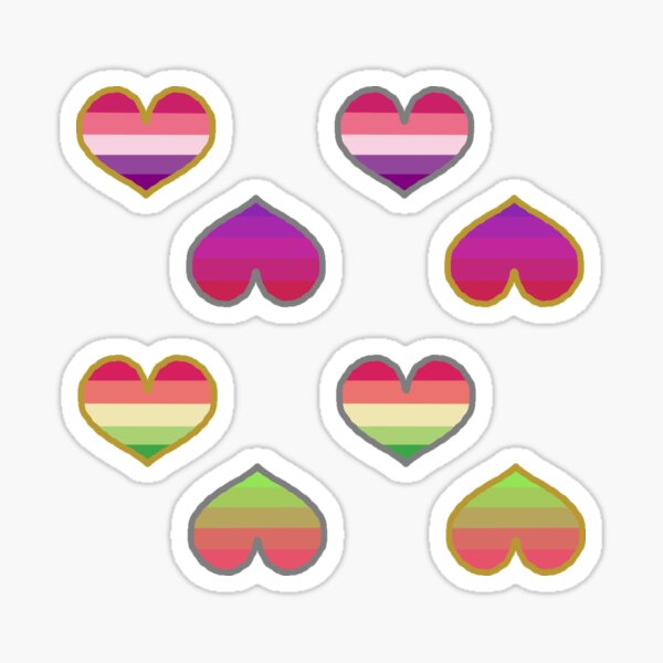 "Aceflux + Aroflux 3 Pride Hearts" Sticker for Sale by Roxzania | Redbubble