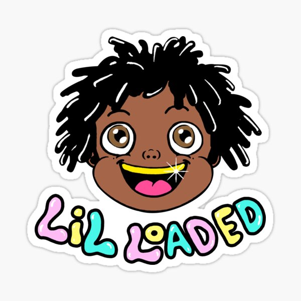 "lil loaded merch" Sticker for Sale by AlanGTucker | Redbubble