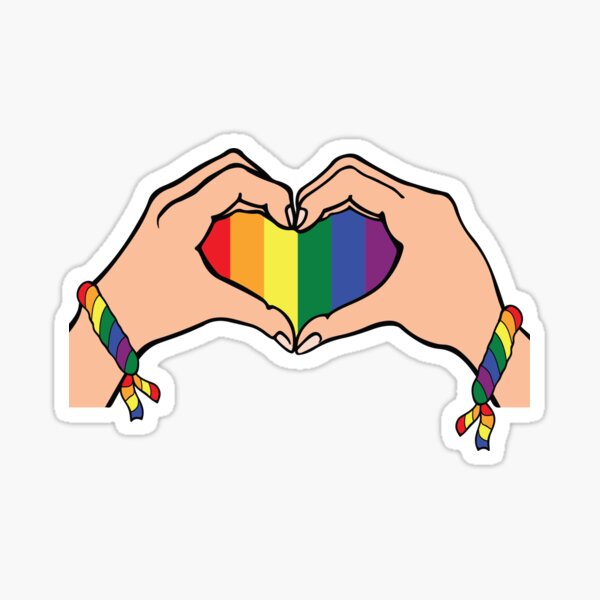 "Love Is Pride LBGT Design - Pride Month - Multi Color Design" Sticker ...