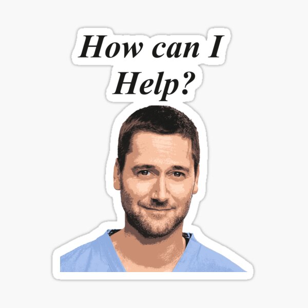 "How can I help? Max Goodwin" Sticker for Sale by lelightning | Redbubble