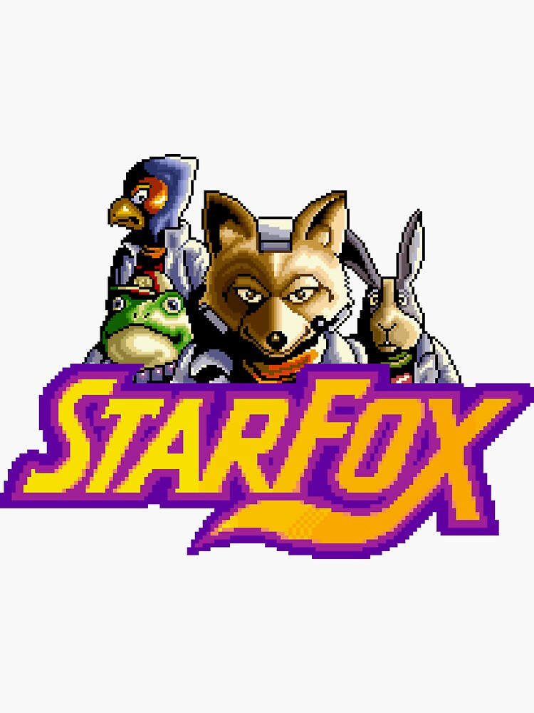 "StarFox" Sticker for Sale by SlickVic | Redbubble
