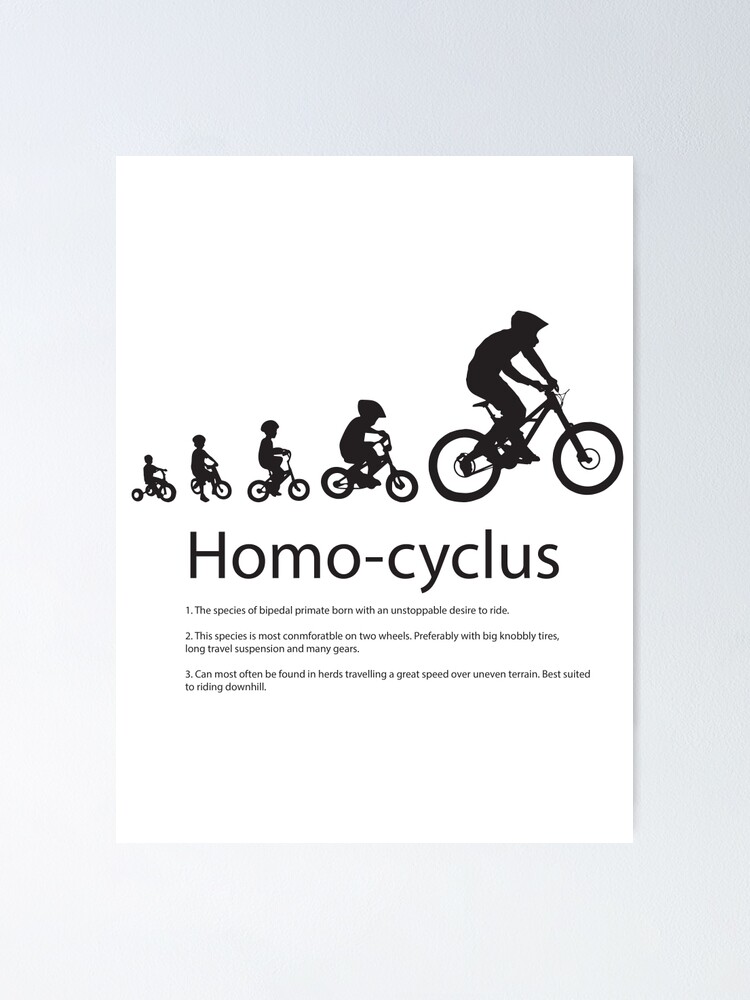 "Bike Evolution " Poster for Sale by CaptMoose | Redbubble