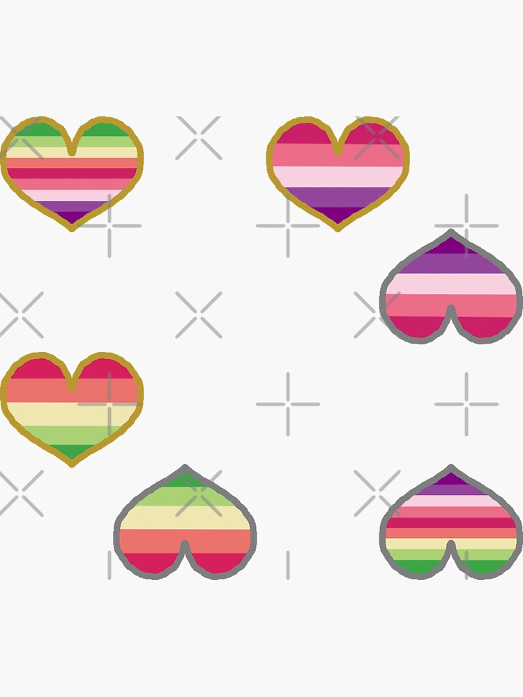 "Aroaceflux Mix Pride Hearts" Sticker for Sale by Roxzania | Redbubble