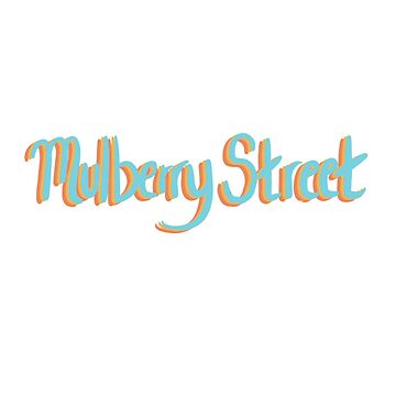 "Mulberry Street " Sticker for Sale by Brittany Smith | Redbubble