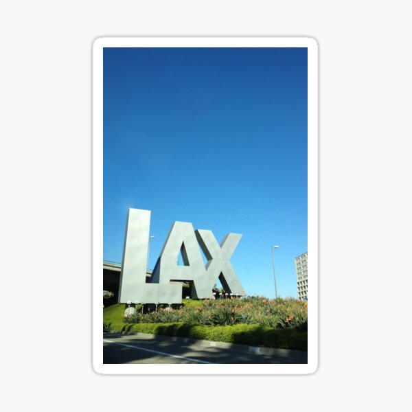 "LAX" Sticker by mauriciosantana | Redbubble