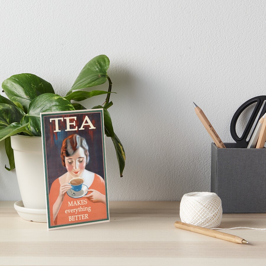 "Tea Vintage Retro Poster " Art Board Print by VintageZone | Redbubble
