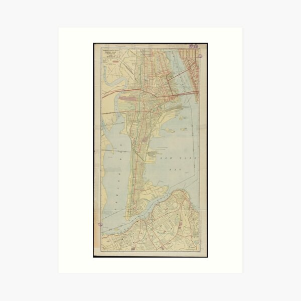 "Vintage Map of Bayonne NJ (1912)" Art Print for Sale by BravuraMedia ...