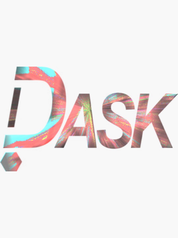 Pegatina «Logotipo de Dask» de Rayman666 | Redbubble