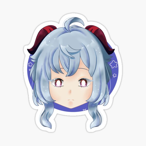"Ganyu" Sticker by Jordan-Wisp | Redbubble