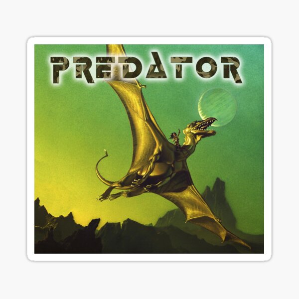 "Predator debut album" Sticker for Sale by Damienator | Redbubble