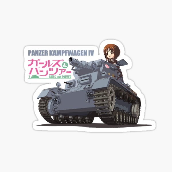 "Girls und Panzer 4 " Sticker for Sale by Upton2002 | Redbubble