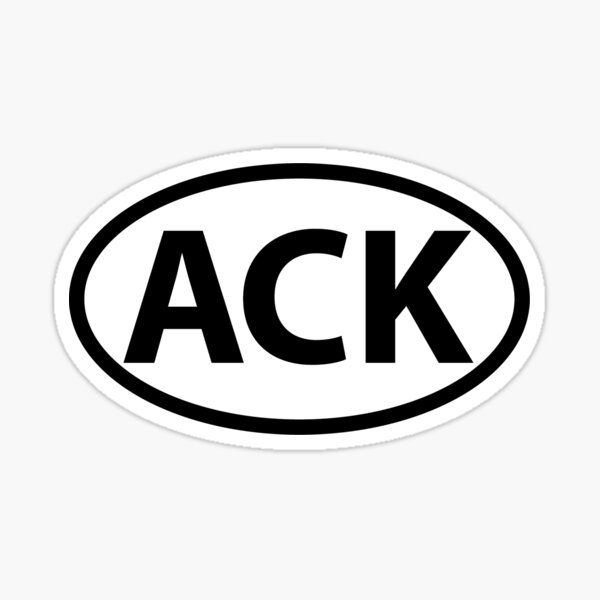 "Nantucket ACK" Sticker for Sale by cmccusker | Redbubble