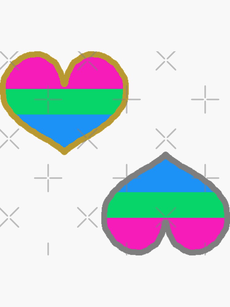 "Poly Pride Flag" Sticker by Roxzania | Redbubble