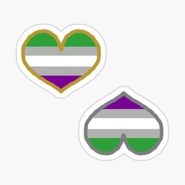 "Grey Aroace Pride Heart" Sticker for Sale by Roxzania | Redbubble