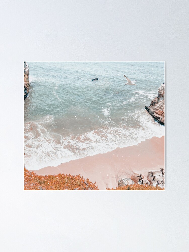 "California Beach Summer Ocean View" Poster by aestheticisland | Redbubble