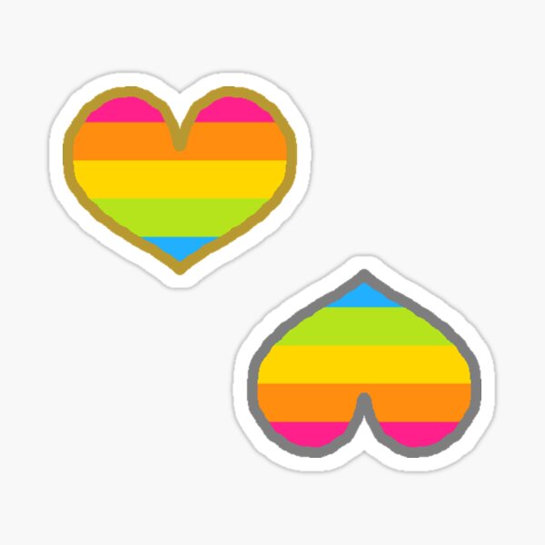 "Panflux Pride Heart" Sticker for Sale by Roxzania | Redbubble