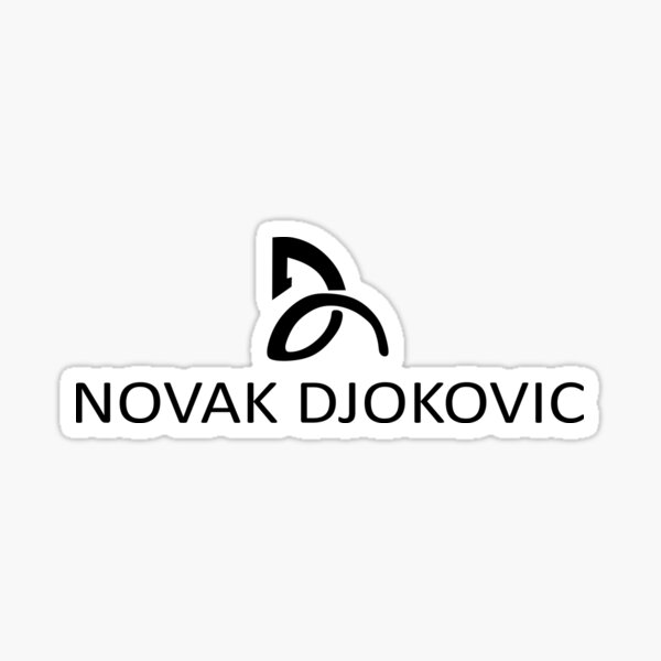"Novak Djokovic Logo" Sticker by harjayadesign | Redbubble
