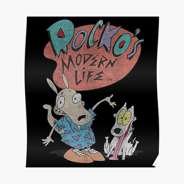 "Nickelodeon Rockos Modern Life" Poster by Jovan5Mehra | Redbubble