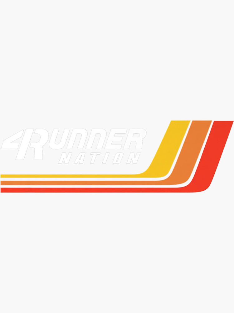 "4Runner Nation Vintage Racing " Sticker for Sale by Kael9Dhiks | Redbubble