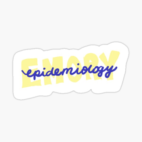 "Emory epidemiology " Sticker for Sale by Alexdestefano | Redbubble