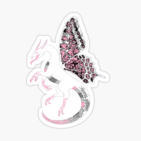 Demigirl Pride Fae Dragon Sticker For Sale By Stupidmasky Redbubble