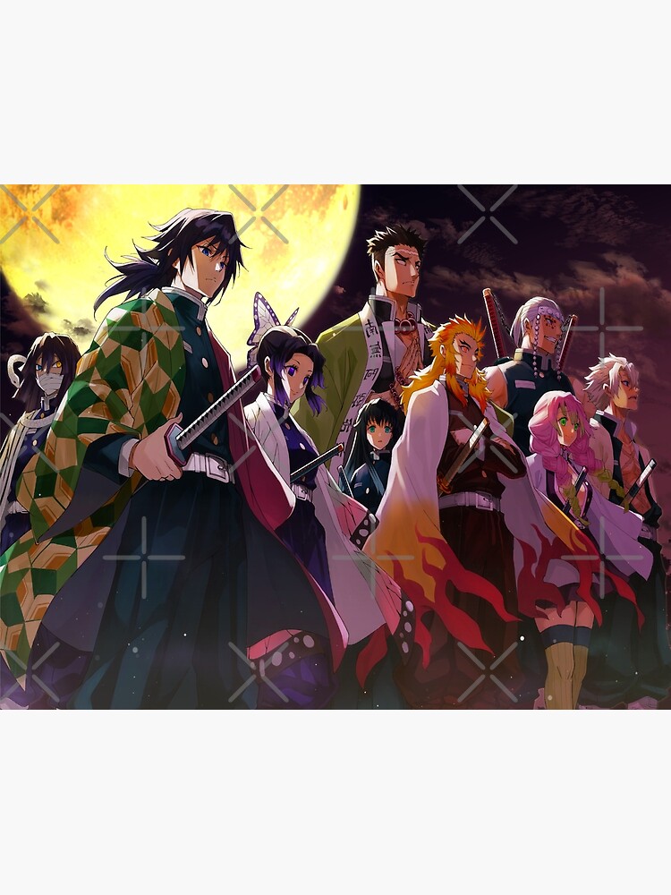 "All Hashiras/Pillars from Demon Slayer - Kimetsu No Yaiba" Metal Print ...