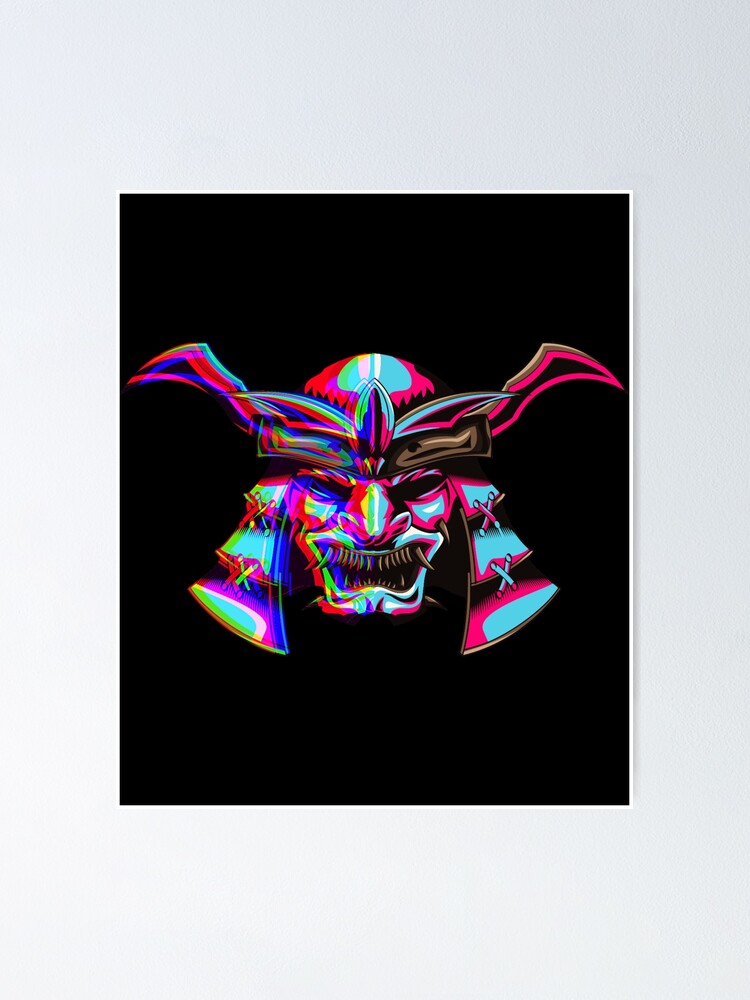 "Error Samurai Mask" Poster for Sale by Zylegion | Redbubble