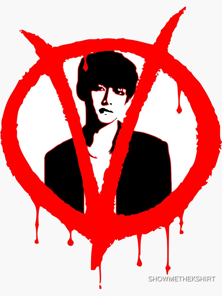 "V for Vendetta" Sticker for Sale by SHOWMETHEKSHIRT | Redbubble